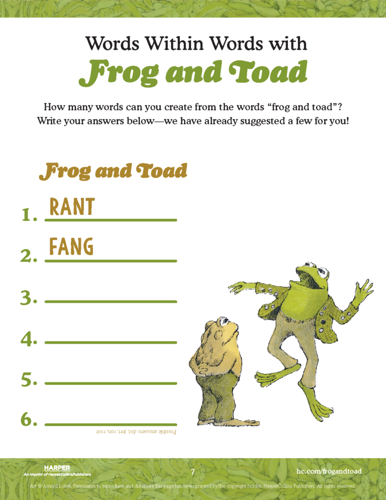Write Letters with Frog and Toad! – HarperCollins